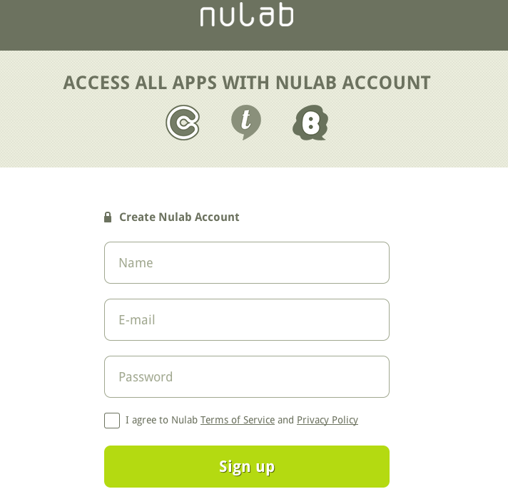 Connecting your Nulab Account with Nulab services | Nulab