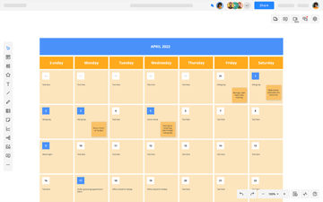 Calendar Chart | Cacoo | Nulab