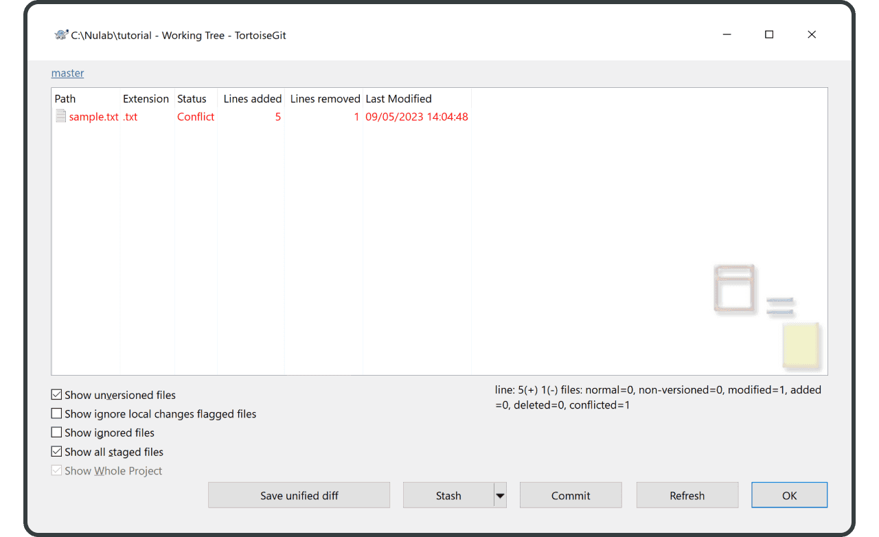 Resolve a conflict | Git tutorial | Nulab