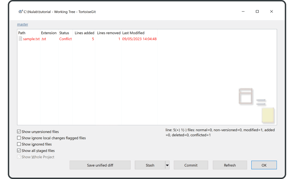 Resolve a conflict | Git tutorial | Nulab