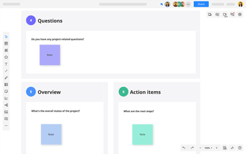 Check-In Meeting Template | Cacoo | Nulab