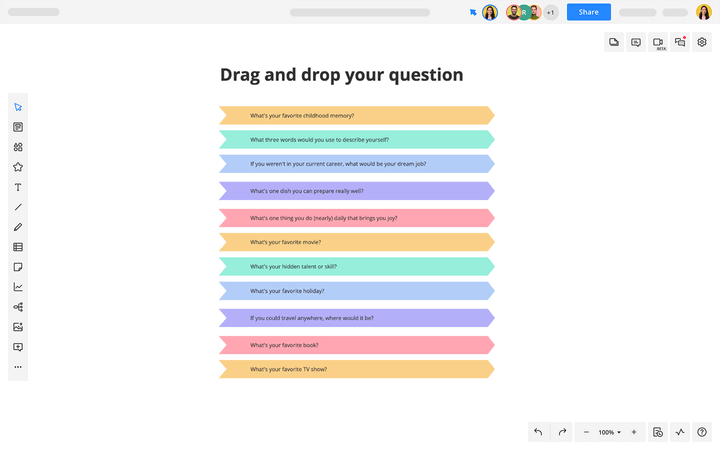 Ice Breakers for Meetings | Cacoo | Nulab