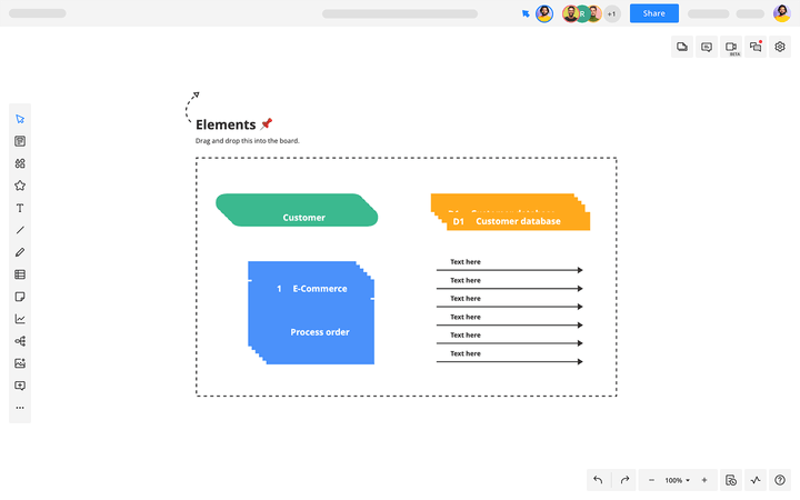 Data Flowchart Template | Cacoo | Nulab